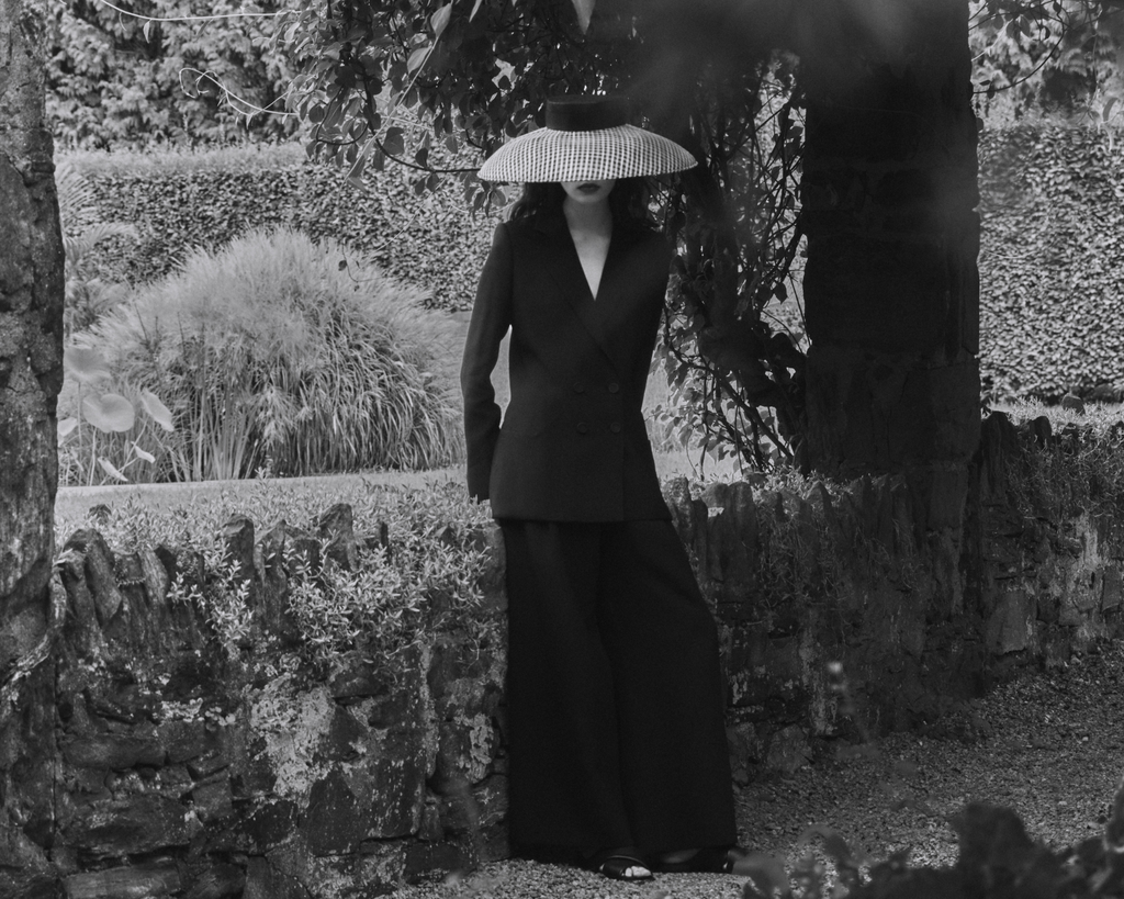 Summer Luxury Glass Bead and Straw Headband | Ruby Band Gigi Burris – GIGI BURRIS