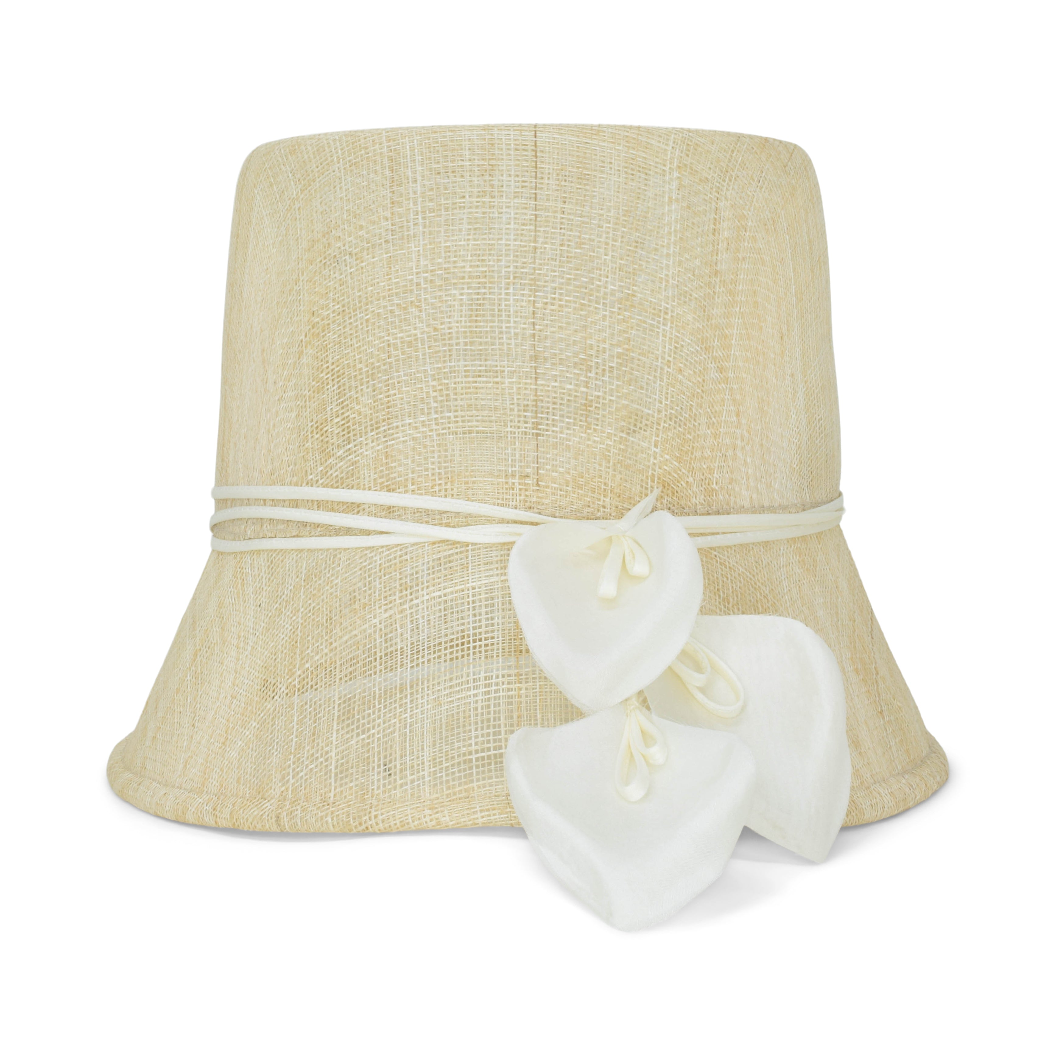 Tall Crown Bucket Hat with Delicate Floral Accents | Heloise Gigi ...
